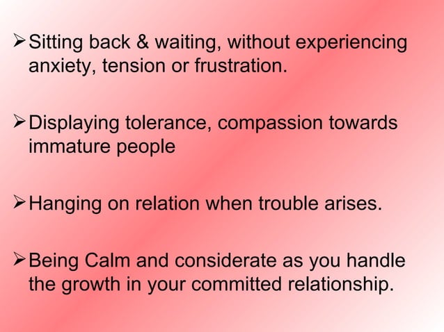 Patience | PPT | Family and Relationships