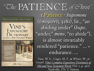 “The Patience of Christ” | PDF