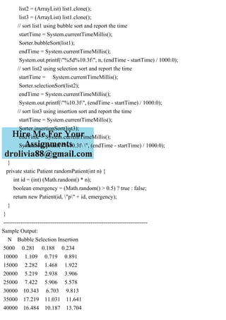 Patient.java package A9.toStudents; public class Patient imple.pdf