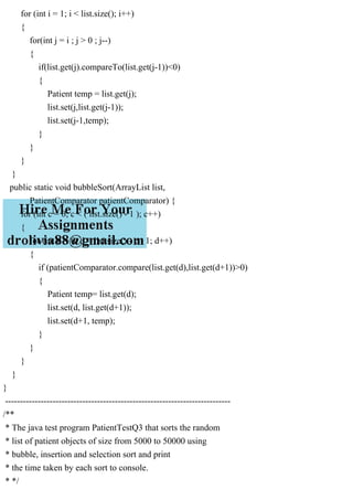 Patient.java package A9.toStudents; public class Patient imple.pdf