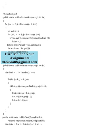 Patient.java package A9.toStudents; public class Patient imple.pdf