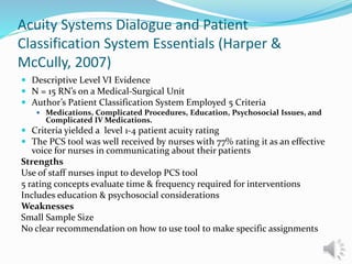 Patient acuity | PPTX
