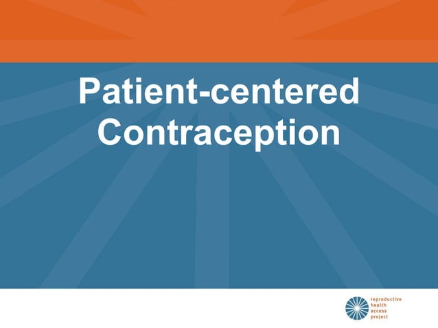 Patient centered contraception | PPT