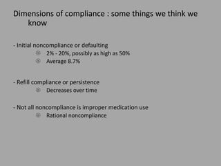 Patient compliance with medical advice | PPT