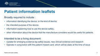 Patient information-leaflets | PPT