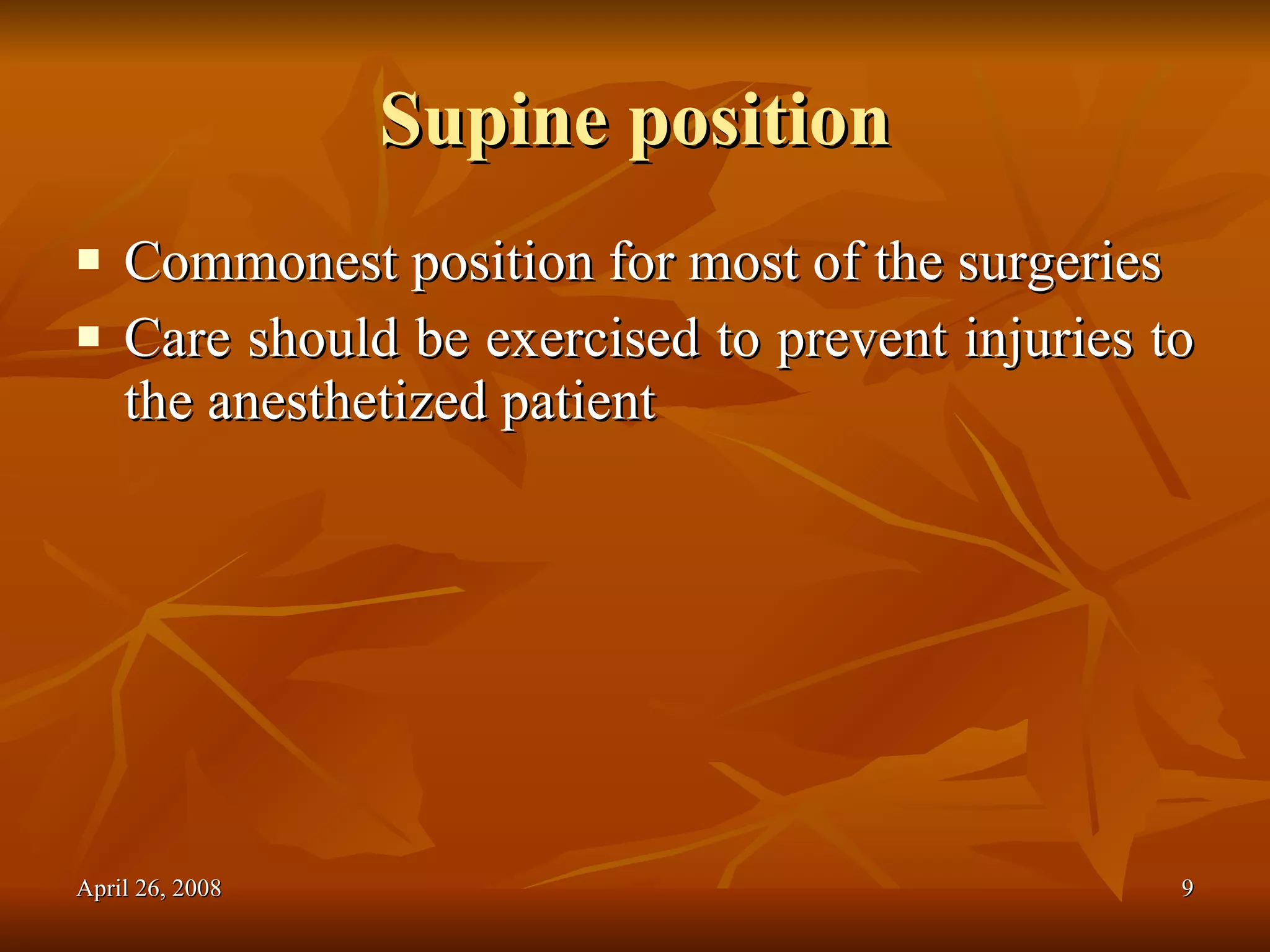 Patient Positioning | PPT