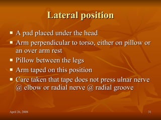 Patient Positioning Lateral Position