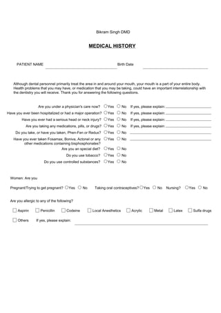Patient-Registration-Medical-History-Form | PDF