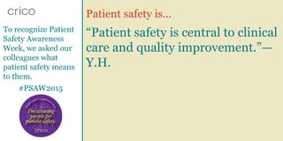 Patient Safety Is... | PPTX