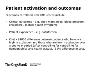 Patient activation: New insights into the role of patients in self ...