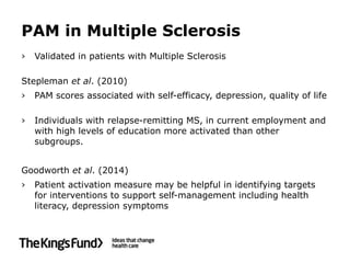 Patient activation: New insights into the role of patients in self ...