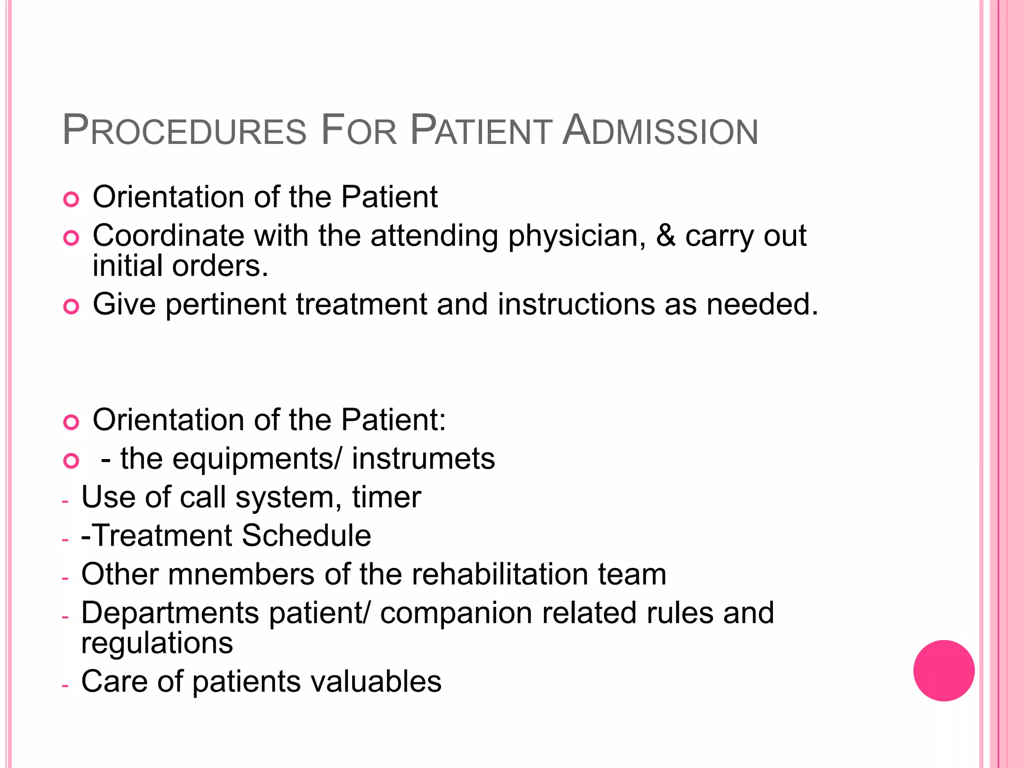 Patient Admission | PPTX
