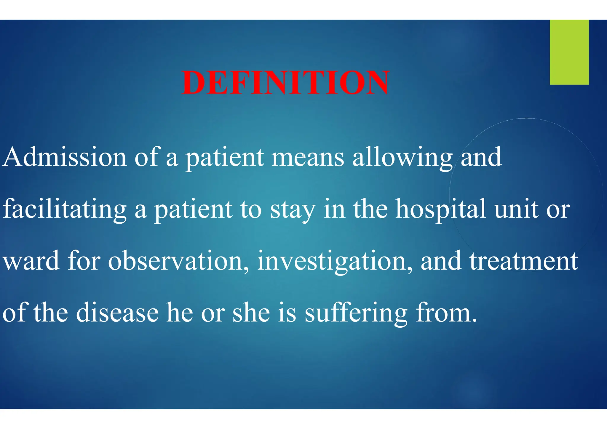 Patient Admission Process in Healthcare Sector | PDF