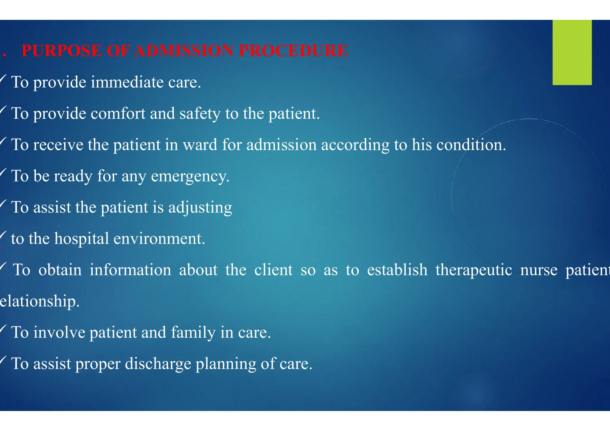 Patient Admission Process in Healthcare Sector | PDF