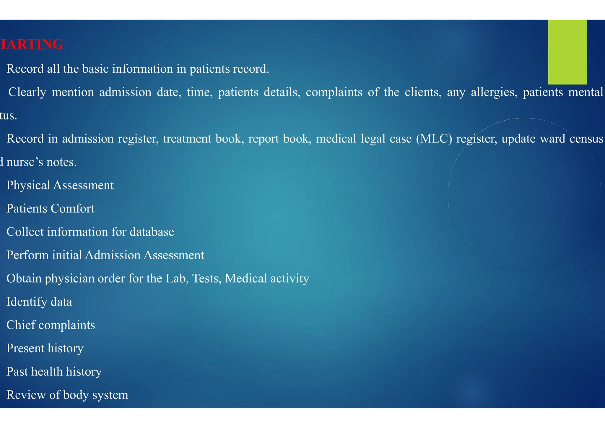 Patient Admission Process in Healthcare Sector | PDF