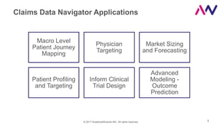 Analytical Wizards' Claims Data Navigator for Patient Journey and More ...