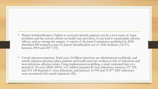 Patient and health member safety for nursing | PPTX