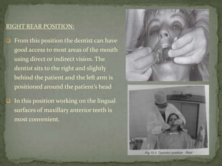 Patient and operator position simplified | PPTX