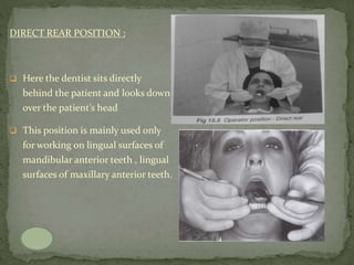 Patient and operator position simplified | PPTX