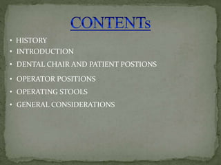 Patient and operator position simplified | PPTX