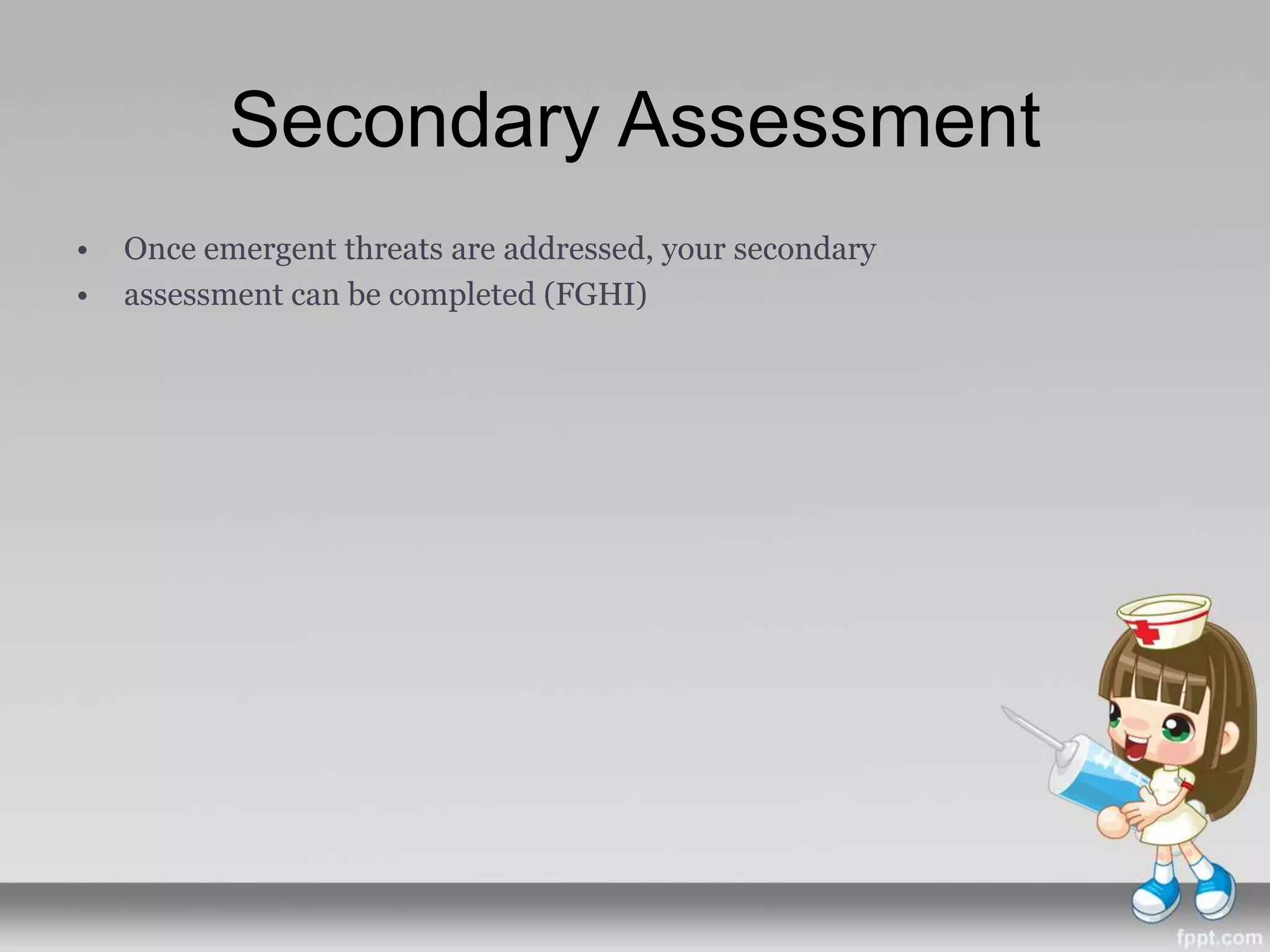 Patient Assessment in the Emergency Room Department | PPT