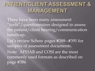 Patient assessment & management | PPTX