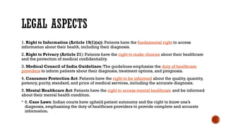 Patient Autonomy - The Right to know the Diagnosis | PPTX