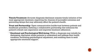 Patient Autonomy - The Right to know the Diagnosis | PPTX