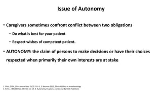 Patient autonomy and truth telling ver 2.0 | PPTX