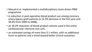 Patient Blood Management | PDF