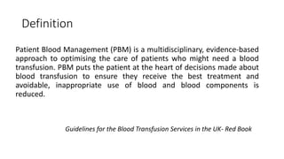 Patient Blood Management | PDF | Blood Disorders | Diseases and Conditions