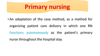 Patient care delivery system | PPTX