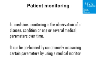 patient monitor ppt. siva hospital nagarcoil | PPT