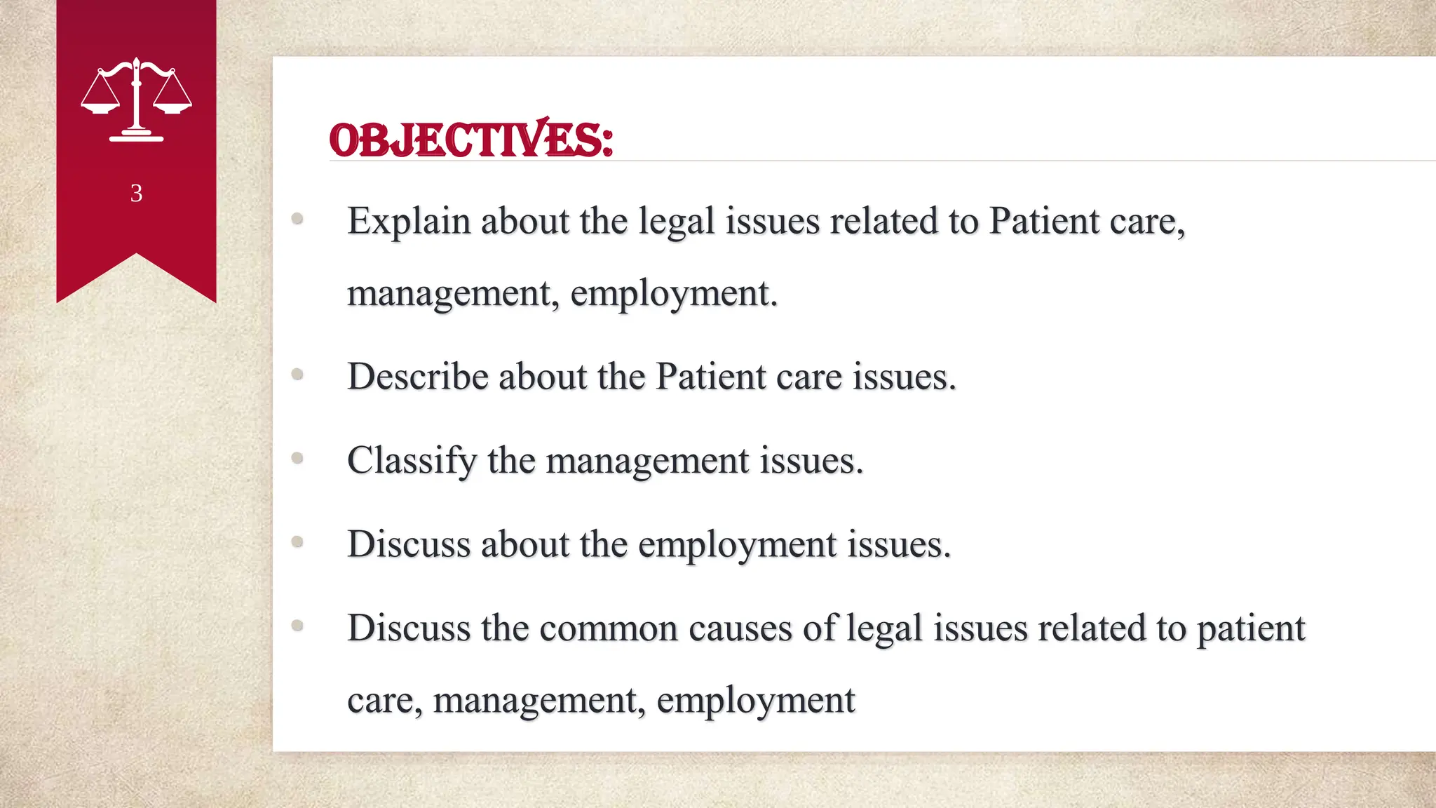 Patient care issues, Management issues and Employment issues.pptx