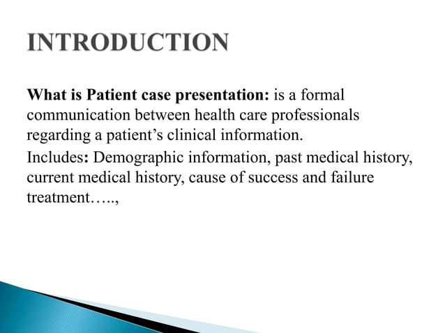 Patient case presentation in applied therapeutics | PPTX