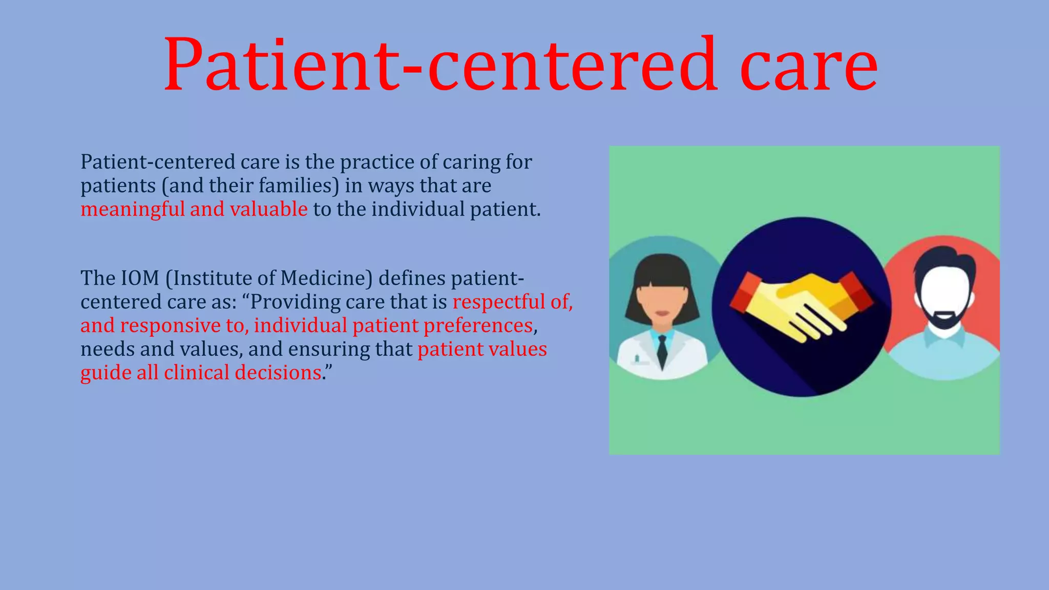 Patient centered care | PPTX
