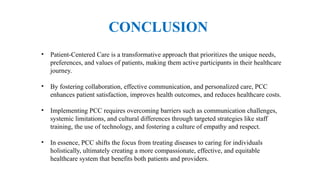 Patient Centered Care seminar.pptx patient | PPTX