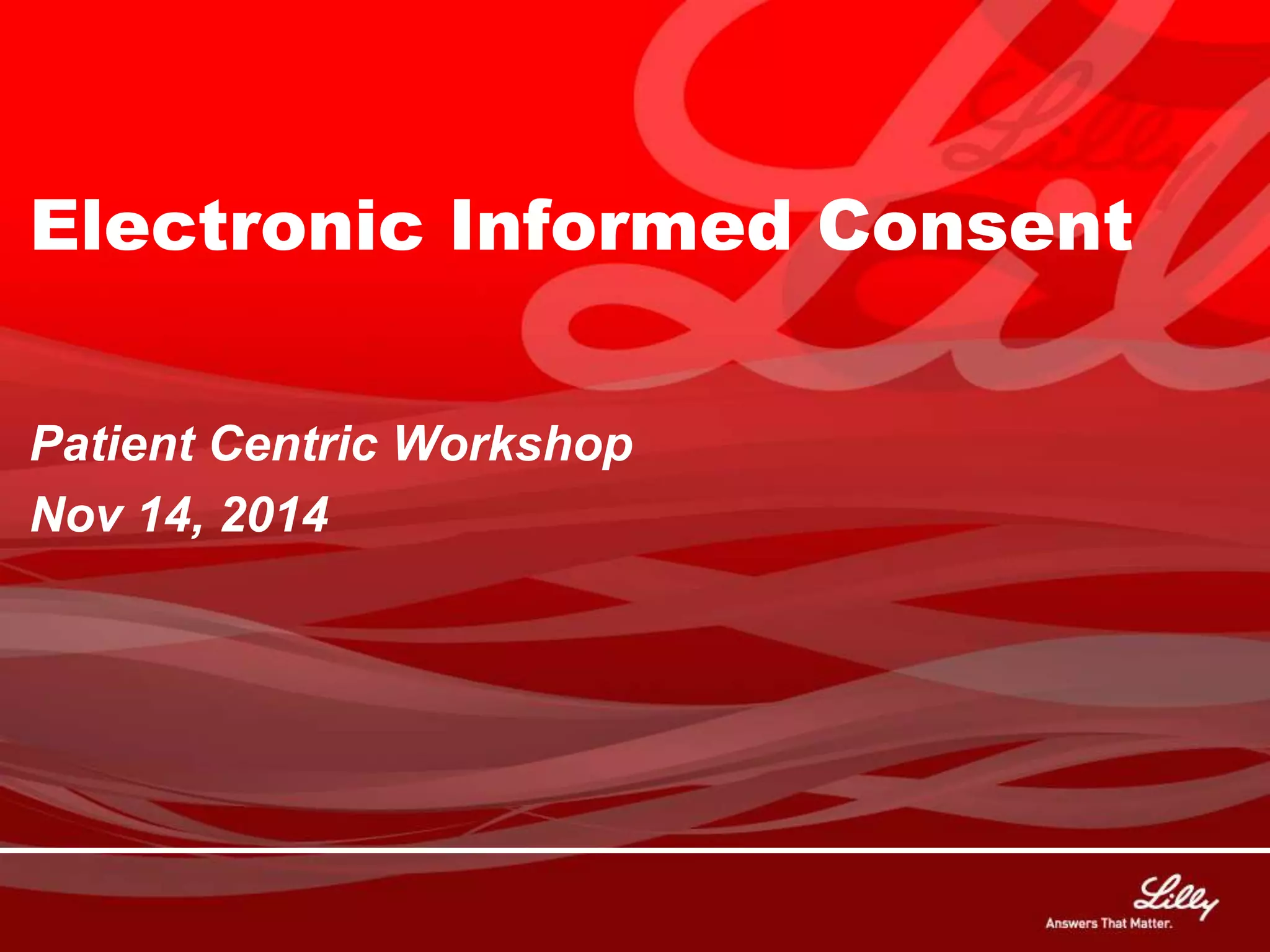 Electronic Informed Consent in Clinical Trials | PPTX