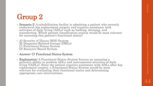 Patient Classification System.pptx | Healthcare Industry | Industries