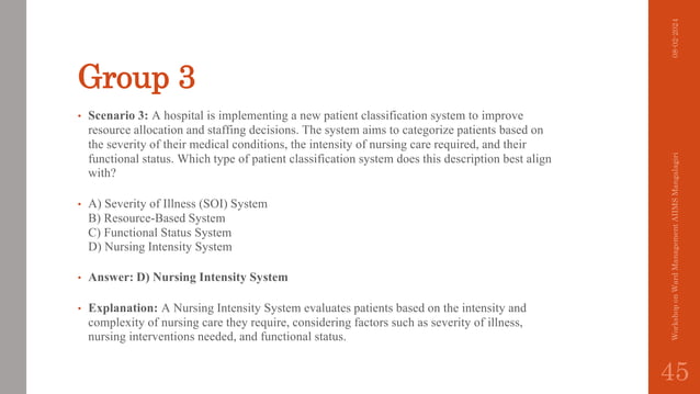 Patient Classification System.pptx | Healthcare Industry | Industries