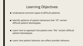 Patient Communication in surgery residency | PPTX