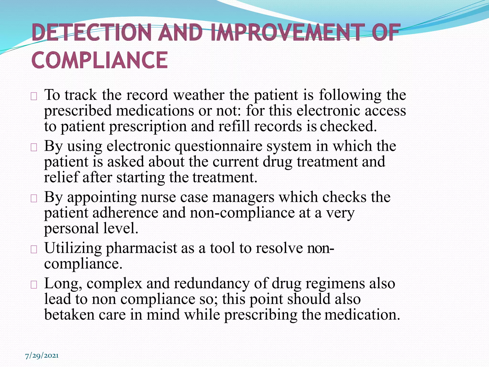 Patient compliance | PPTX