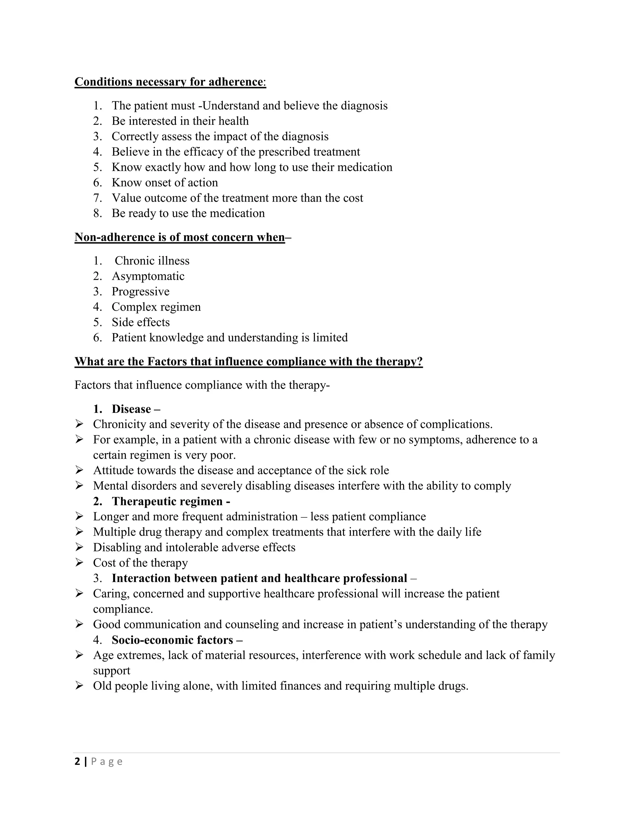 Patient compliance Pdf | PDF