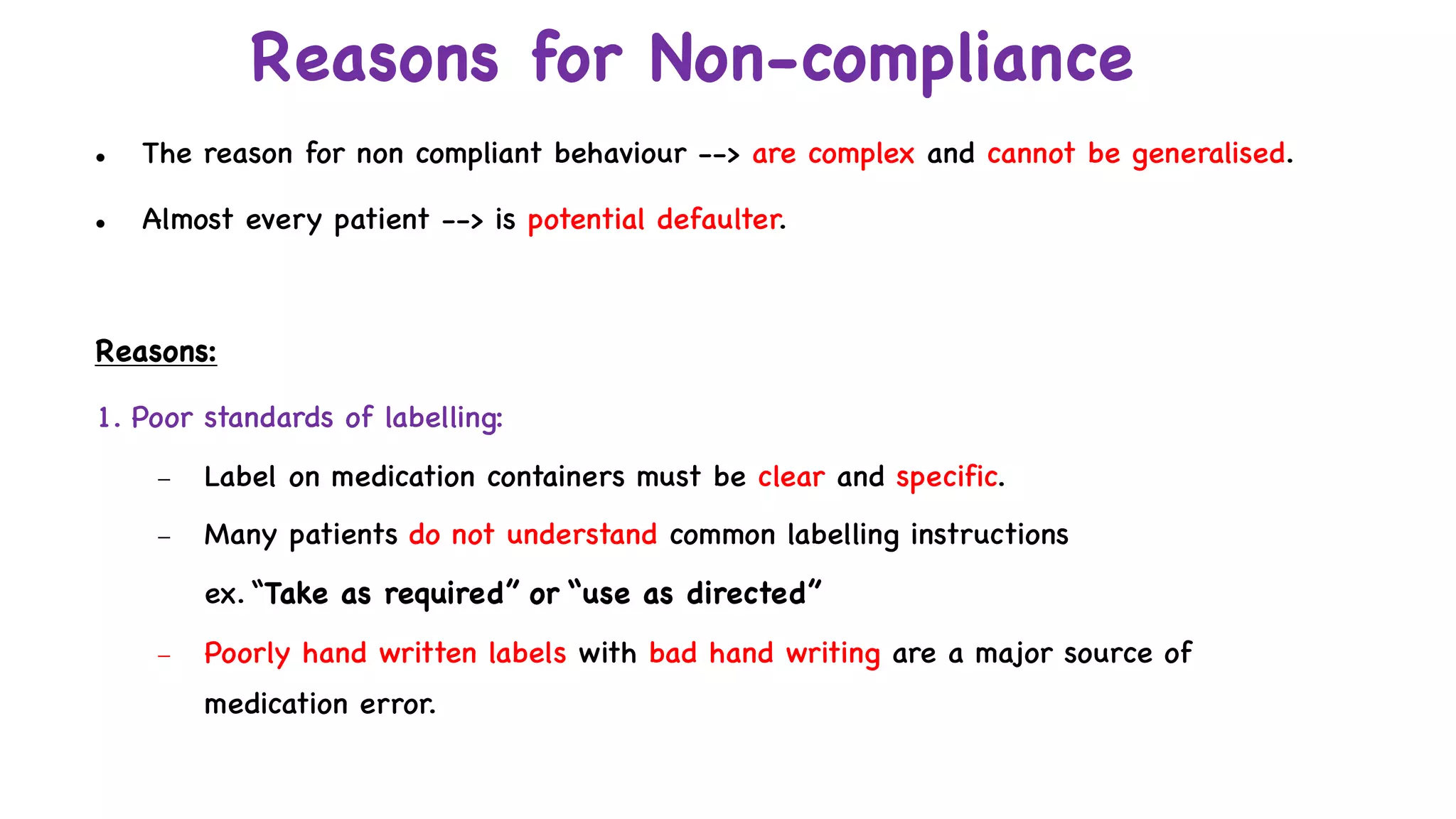 Patient compliance and assessment |Method of Assessment | Strategy to ...