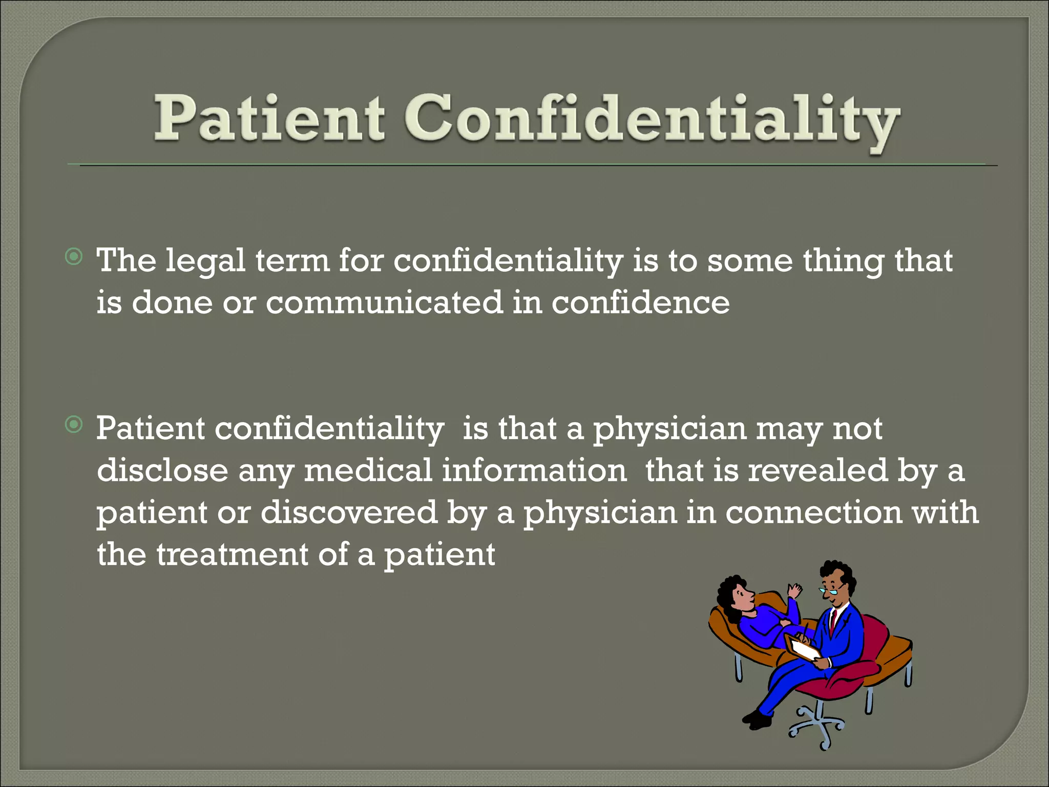 Patient confidentiality | PPT
