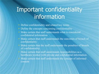 Patient confidentiality | PPT | Health Insurance | Insurance