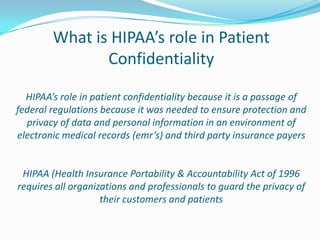 Patient confidentiality 2 | PPT