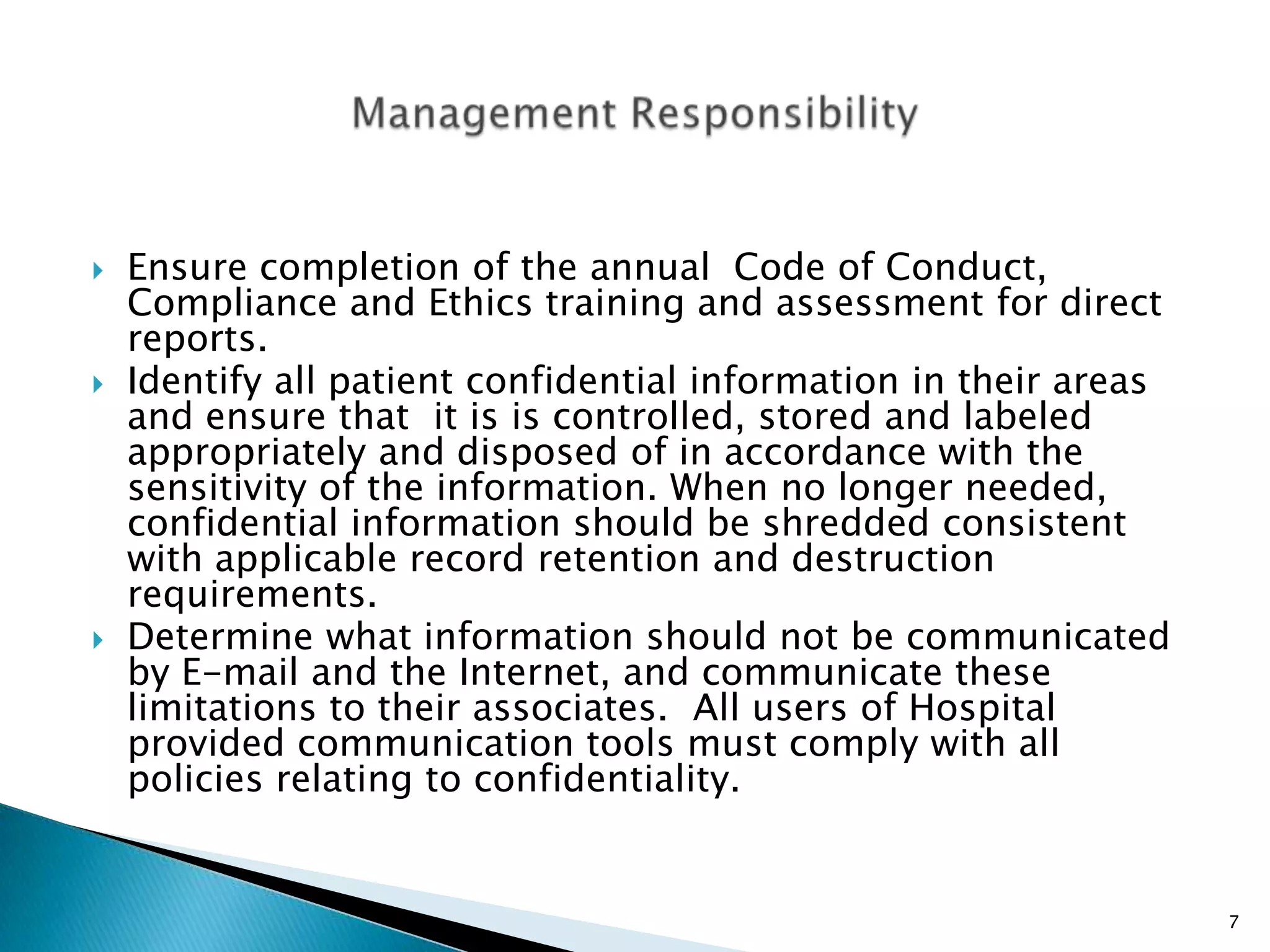 Patient confidentiality awareness training | PPTX