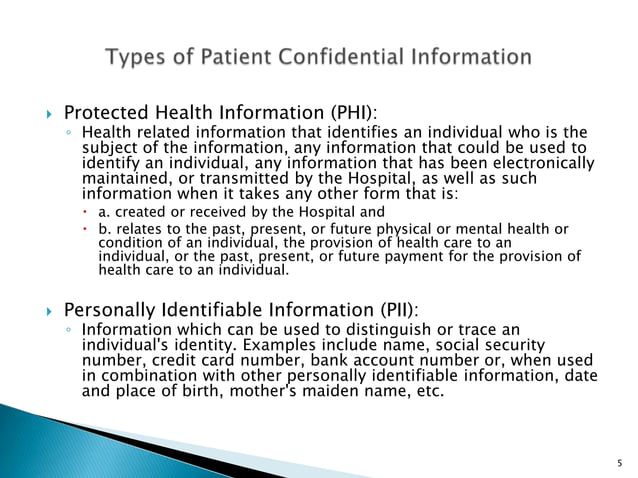 Patient confidentiality awareness training | PPT