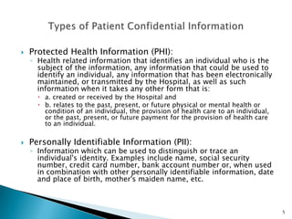 Patient confidentiality awareness training | PPTX